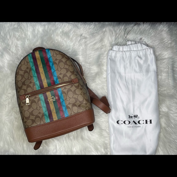 Bags | Coach Kenley Signature Coated Backpack | Poshmark